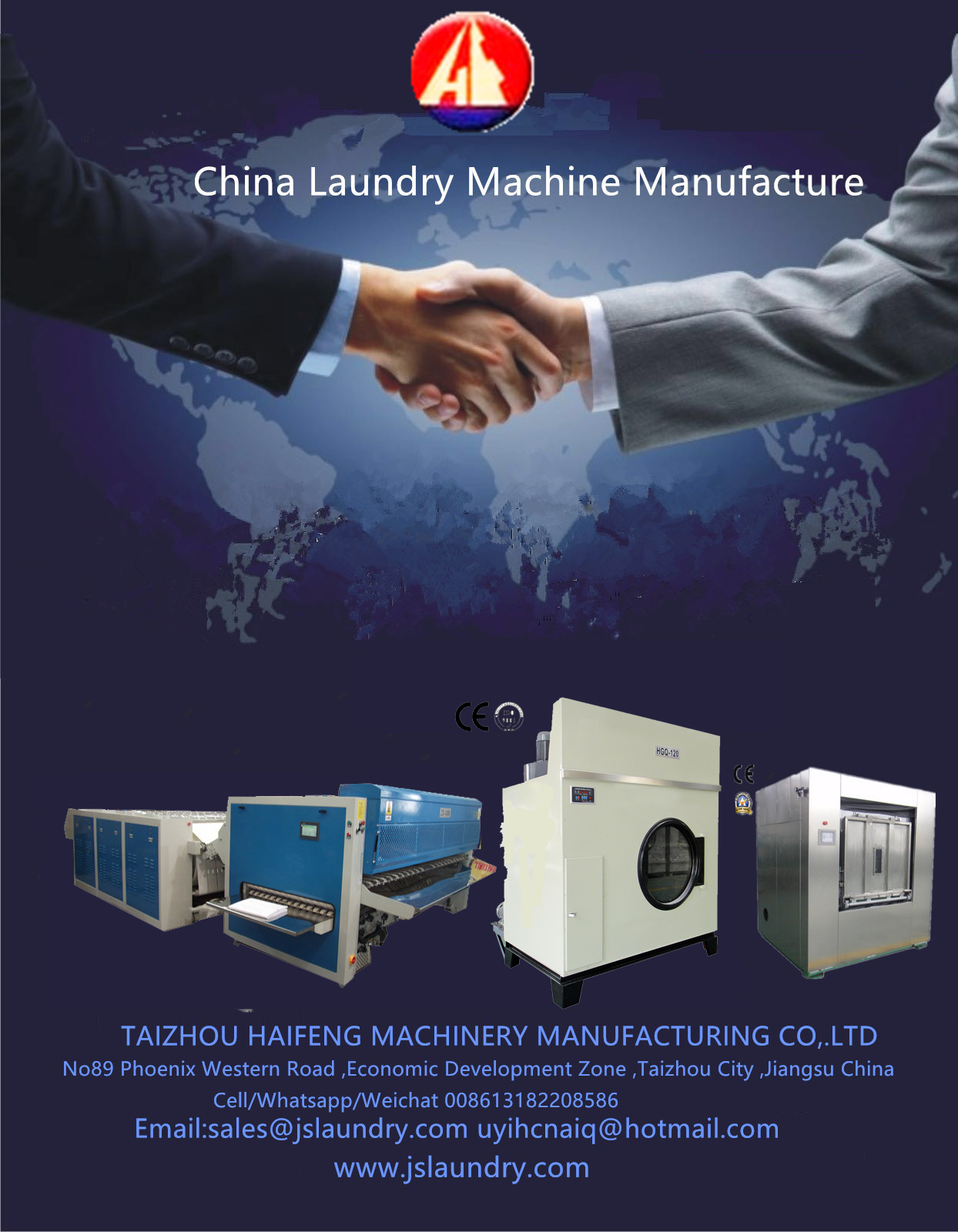 Heavy Duty Hotel Linen Washing Machine 50kg from China manufacturer ...